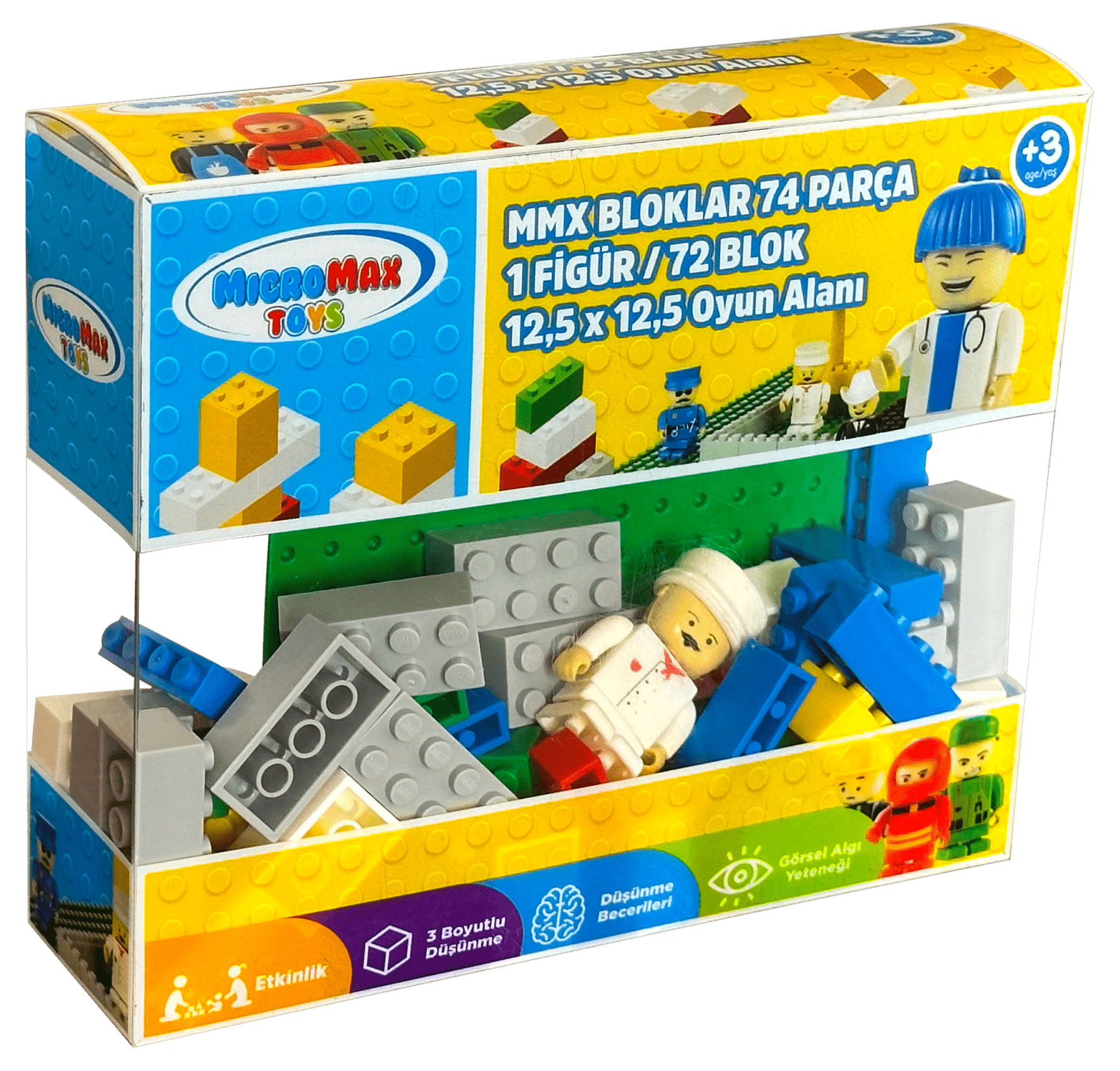 Micromax Toys | BLOK 74 PARÇA (ASETAT KUTU)